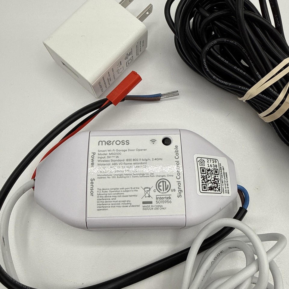 Meross MSG100 Smart Wi-Fi Garage Door Opener White Supports Alexa ...