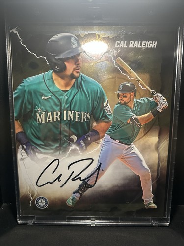 Cal Raleigh 2024 Fanatics MLB Emanate Gold 06/50 Auto Seattle Mariners ...