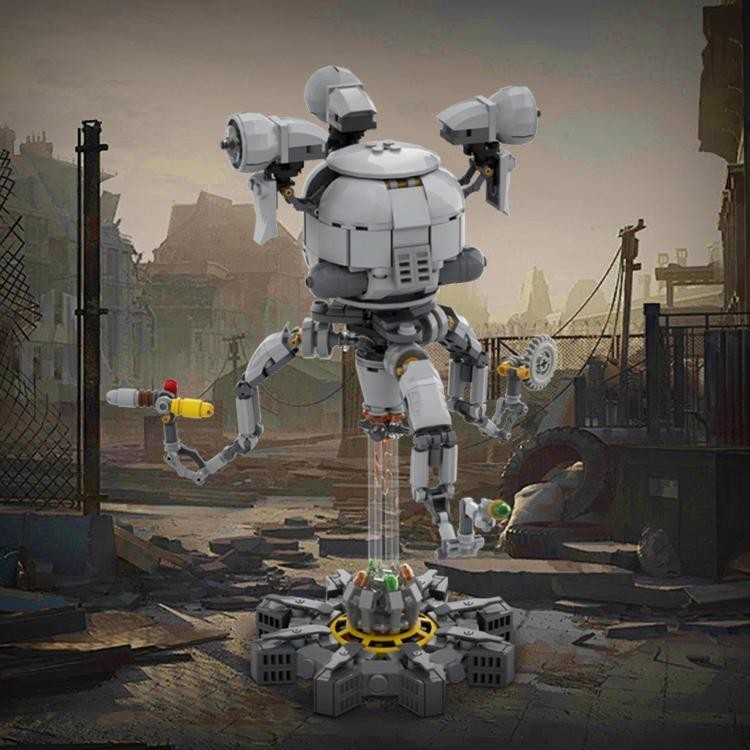 564 PCS Mister Handy Robot Home Robot Model MOC Fallout Shelter ...