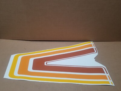 83 84 Jeep CJ7 Renegade Hood V Decal Stripes Graphics Yellow Orange ...