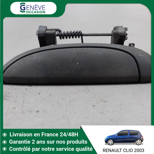 🇫🇷 POIGNEE EXTERIEURE PORTE ARRIERE GAUCHE RENAULT CLIO ♻️ 7700433075 ...