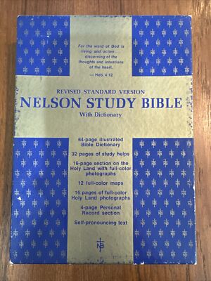 Revised Standard Version Nelson Study Bible with Dictionary | eBay