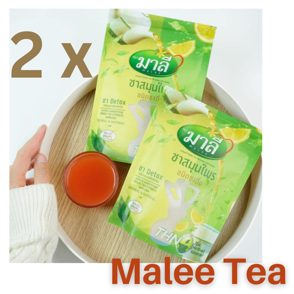 Malee Tea Detox Thai Herbal Oragnic Drink Cleanse Weight Control 150 g ...