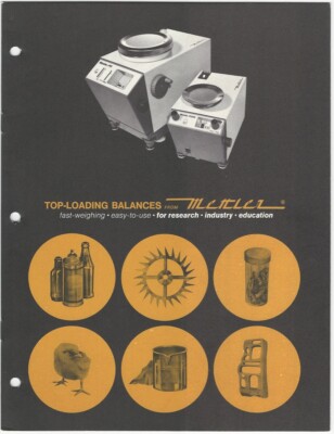 Mettler Instrument Corp. 1970s Top-Loading Balances Science Scale ...