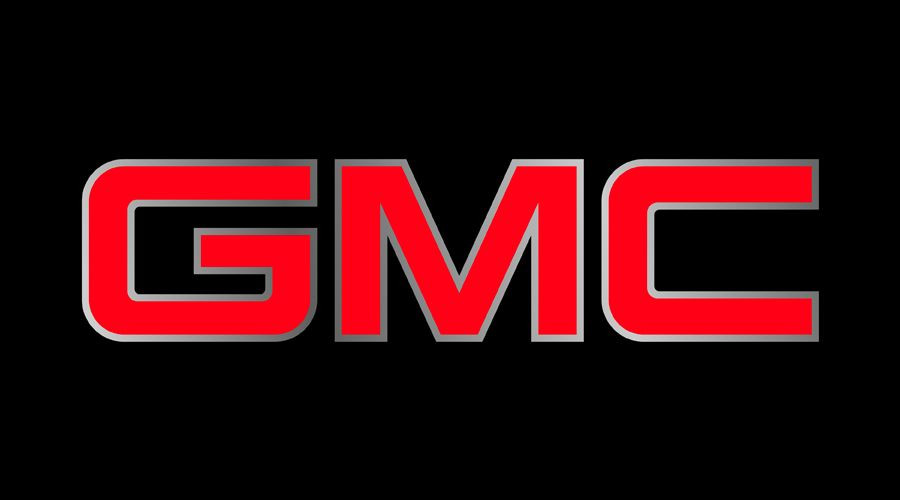 New GMC Red Logo Black Stainless Steel License Plate | eBay