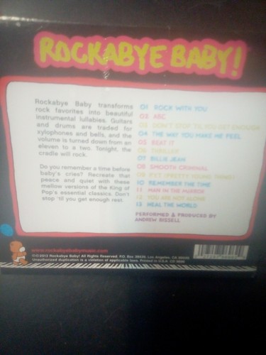 Lullaby Renditions of Michael Jackson by Rockabye Baby! (CD, 2013) for ...