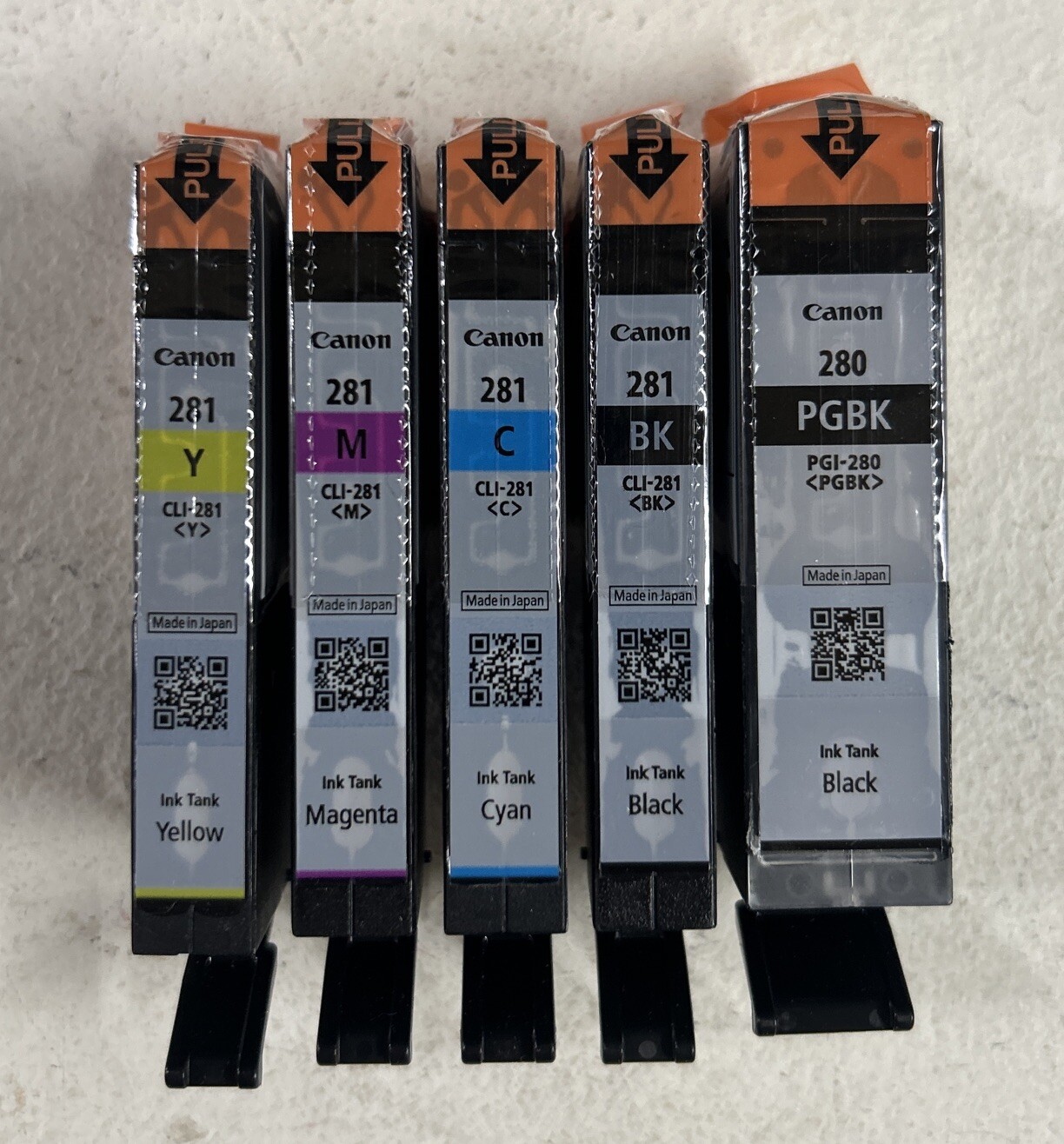 Genuine Canon Pixma Inkjet Printers PGI-280 CLI-281 5 Color Cartridge ...