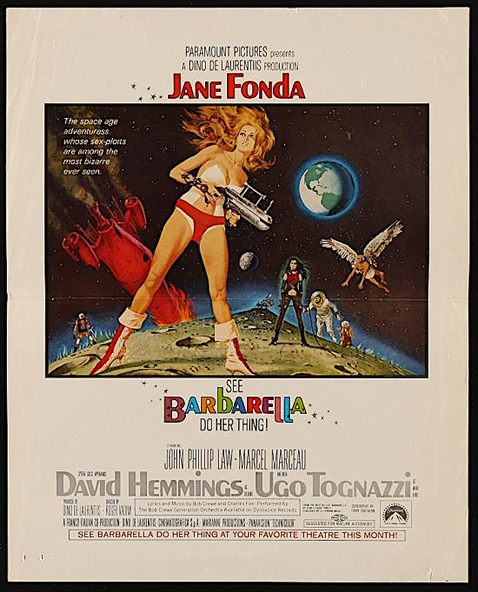 Vintage Poster 1968 BARBARELLA 1968 sci-fi art of super sexy Jane Fonda | eBay