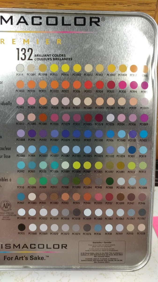 Prismacolor Premier Color Chart
