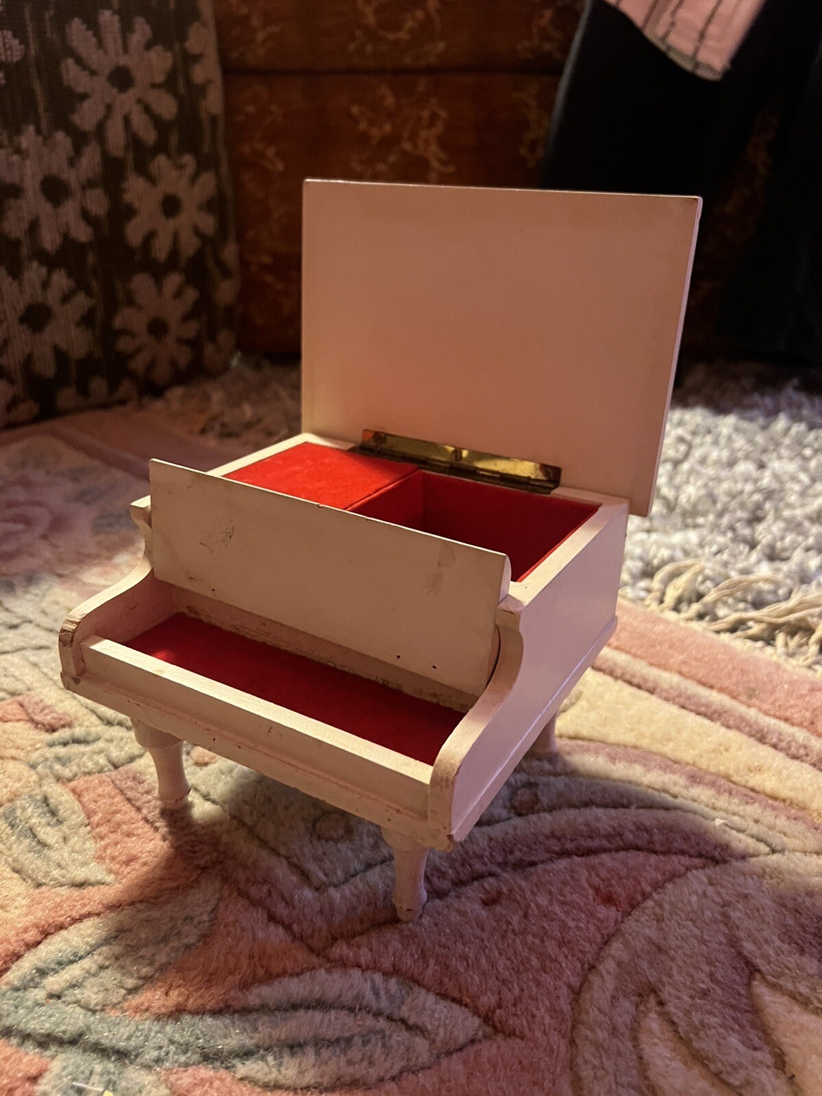 Vintage Piano Musical Jewelry Box by Tilso (Japan) / Beautiful, Wooden ...