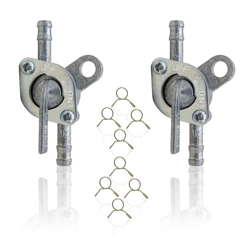 1/4" METAL INLINE FUEL PETCOCK SHUT OFF VALVE MOPED DIRT BIKE SCOOTER 3 ...