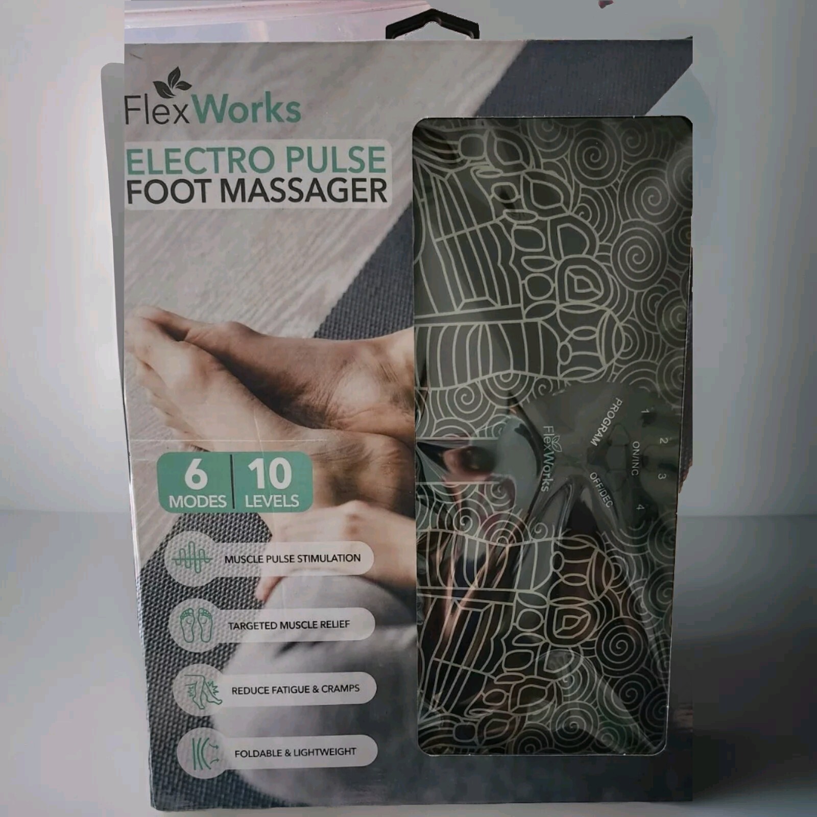 FlexWorks Electro Pulse Foot Massager 6 Modes & 10 Levels | eBay