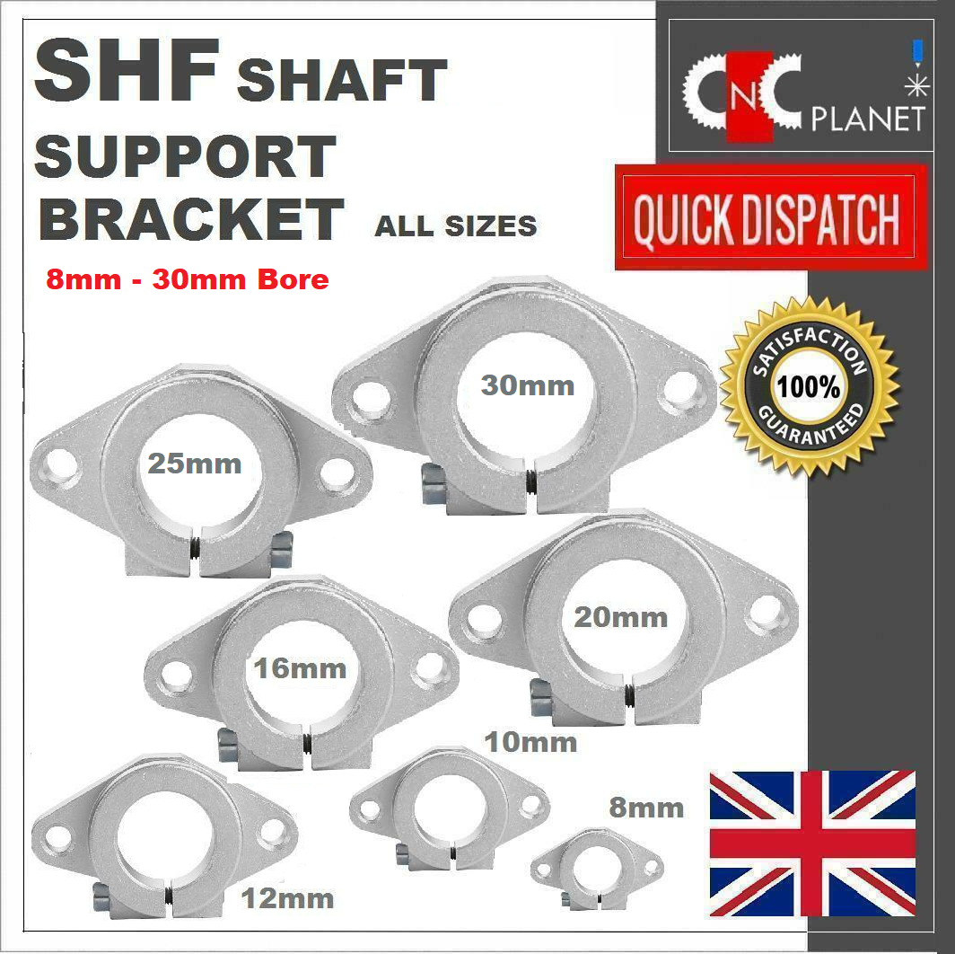 SHF8 SHF10 SHF12 SHF16 SHF20 8 10 12 16 20 mm Bore LINEAR SHAFT SUPPORT ...