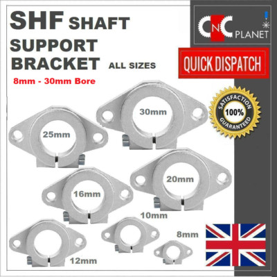 SHF8 SHF10 SHF12 SHF16 SHF20 8 10 12 16 20 mm Bore LINEAR SHAFT SUPPORT ...