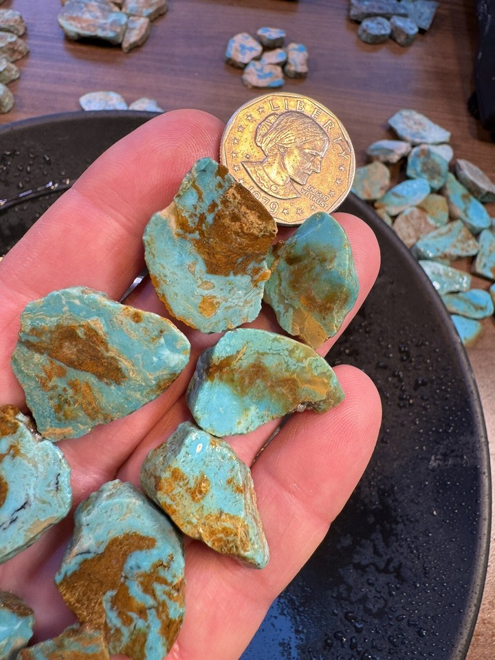 Turquoise Mountain Turquoise. 61 Grams Of slabs! Get What You See ...