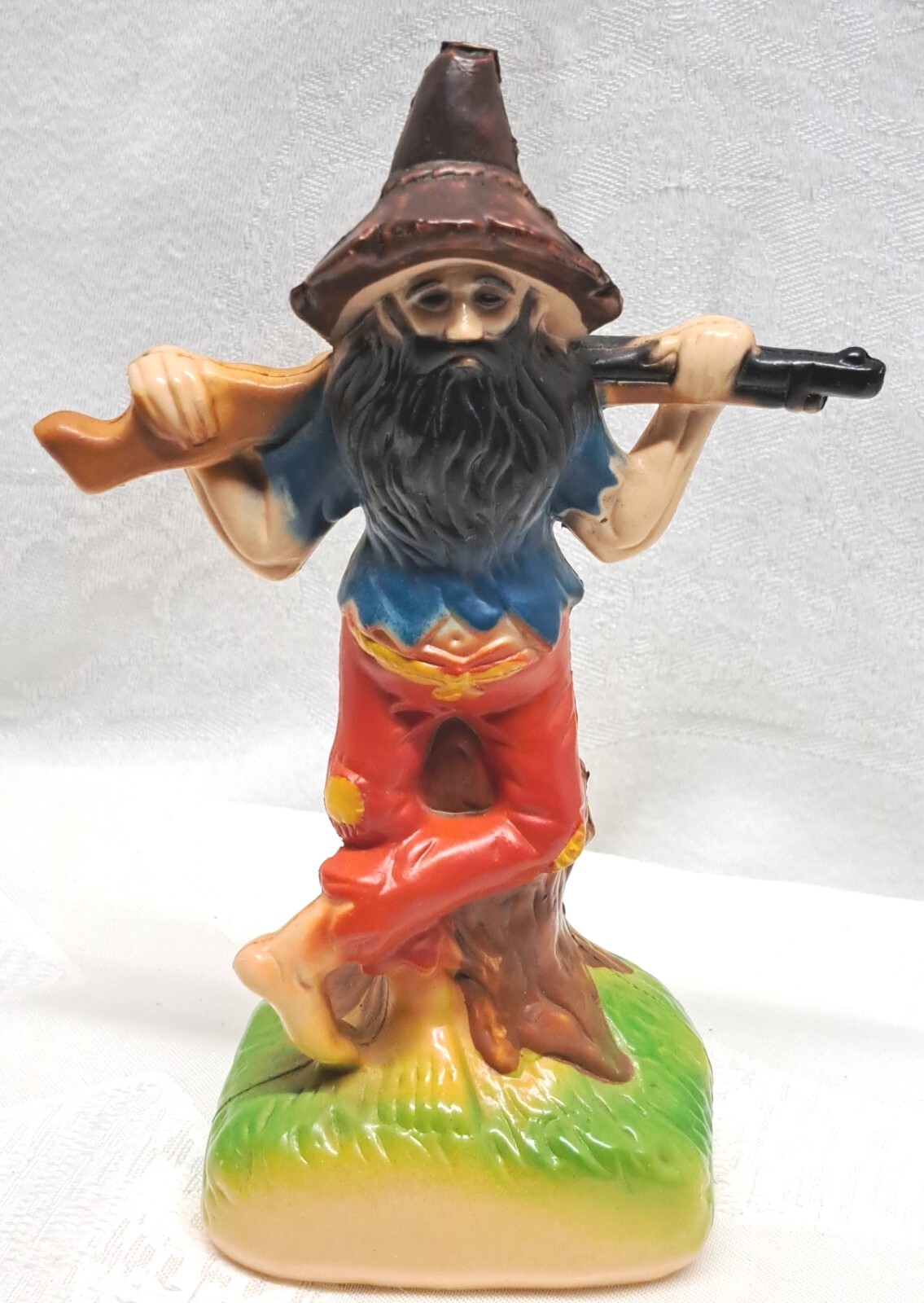 1960's Blow Mold Hillbilly Mountain Man With Rifle Figurine Hong Kong ...