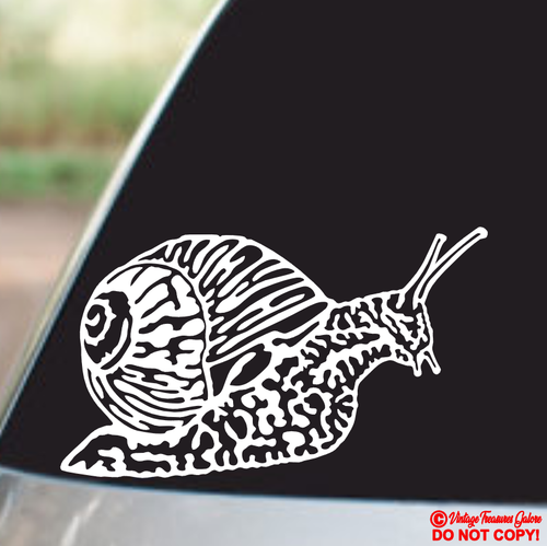 SNAIL Vinyl Decal Sticker Car Window Wall Bumper Land Roman Burgundy ...