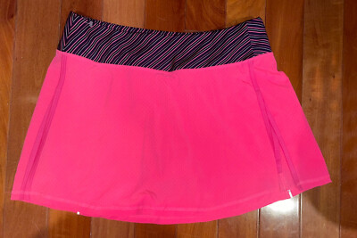Women's KYODAN Hot Pink Tennis Athletic Skirt with Shorts underneath Sz ...