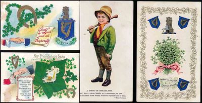 IRELAND 1910-20 GREETINGS PPCs...4 CARDS | eBay