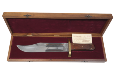 Harley Davidson Custom Buck Bowie Knife Limited Edition #0157 With ...