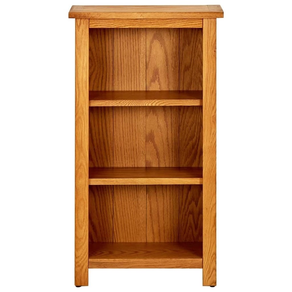 vidaXL Solid Oak Wood Narrow Bookcase Wooden Book Shelf Multi Sizes | eBay