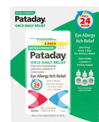 Pataday Extra Strength Once Daily Antihistamine Eye Drops, 7.5 m | eBay
