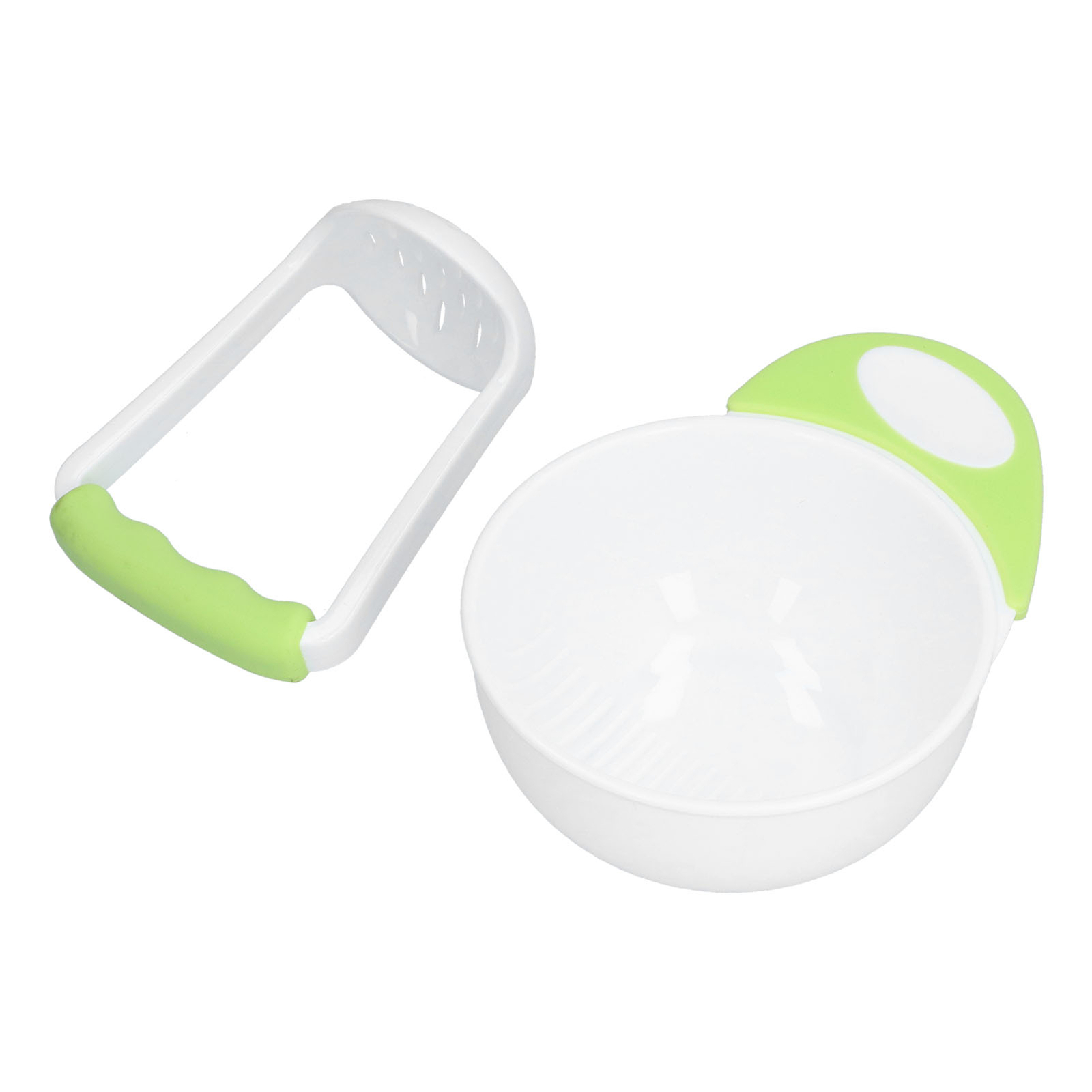 Baby Food Masher Bowl Set Non Slip Long Bowl Handle Fruit Vegetable ...