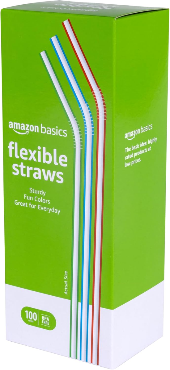 Striped Plastic Straws