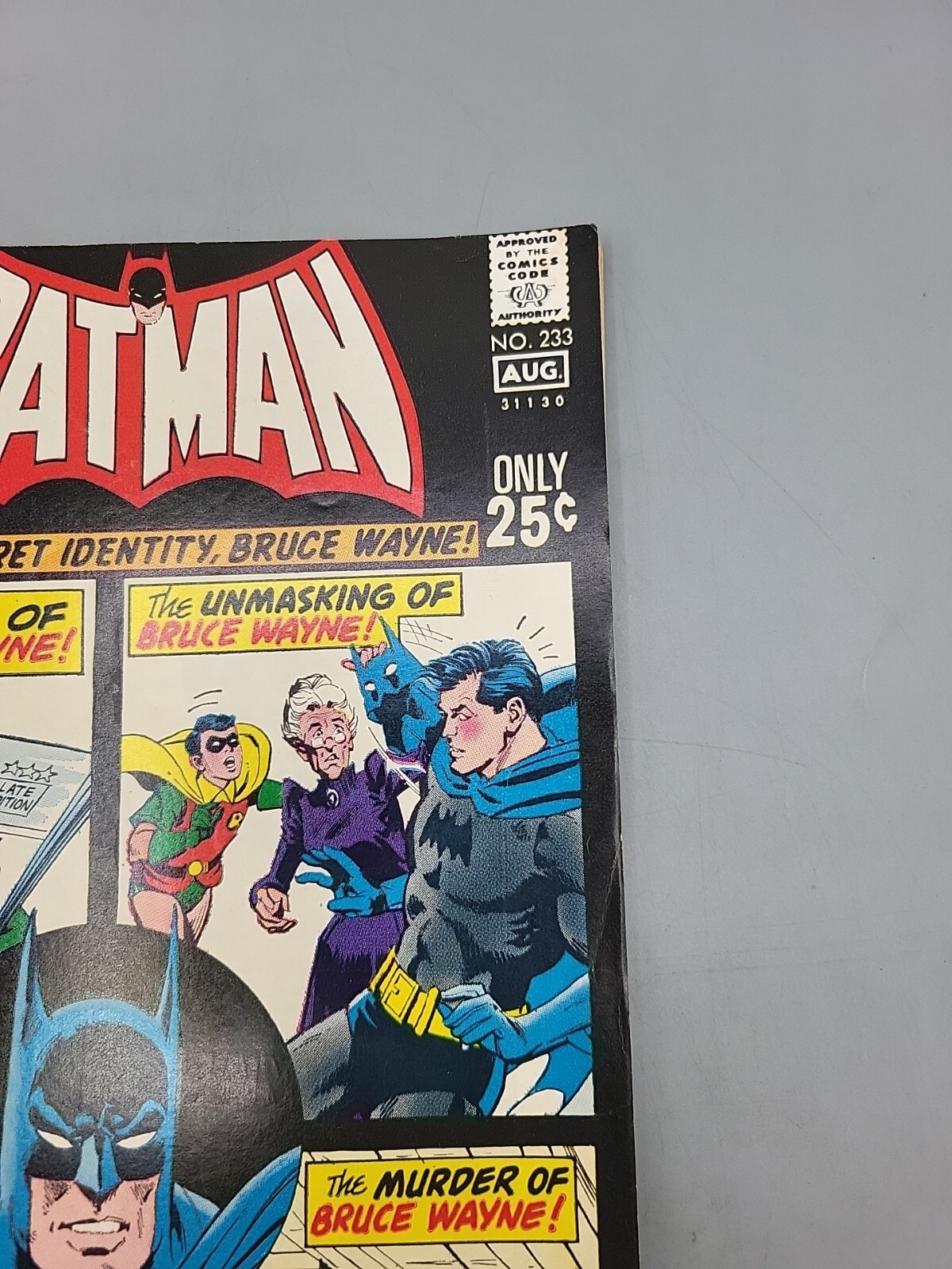 Batman 233 SECRET IDENTITY ISSUE! GIANT G-85 1971 DC Comic | eBay
