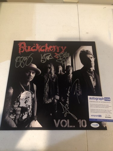 BUCKCHERRY SIGNED AUTOGRAPH VINYL ALBUM ACOA VOL 10 RECORD LP JOSH TODD & BAND | eBay