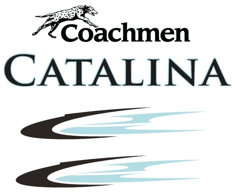 Coachmen 2 Color Catalina Decals RV sticker graphics trailer camper rv ...