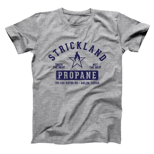 Strickland Propane Texas Funny Humor Arlen Grilling Gray Basic Men's T ...