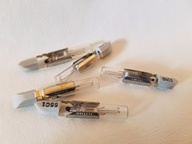GE 55C1 55c-1 Miniature Telephone Slide Base Light Bulbs Lamps 55v for ...