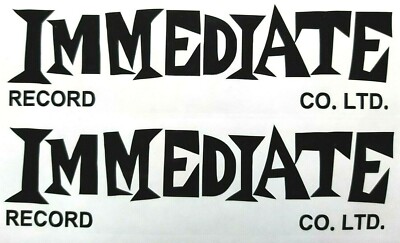 Immediate record label stickers X 2 record box scooter mod soul | eBay UK