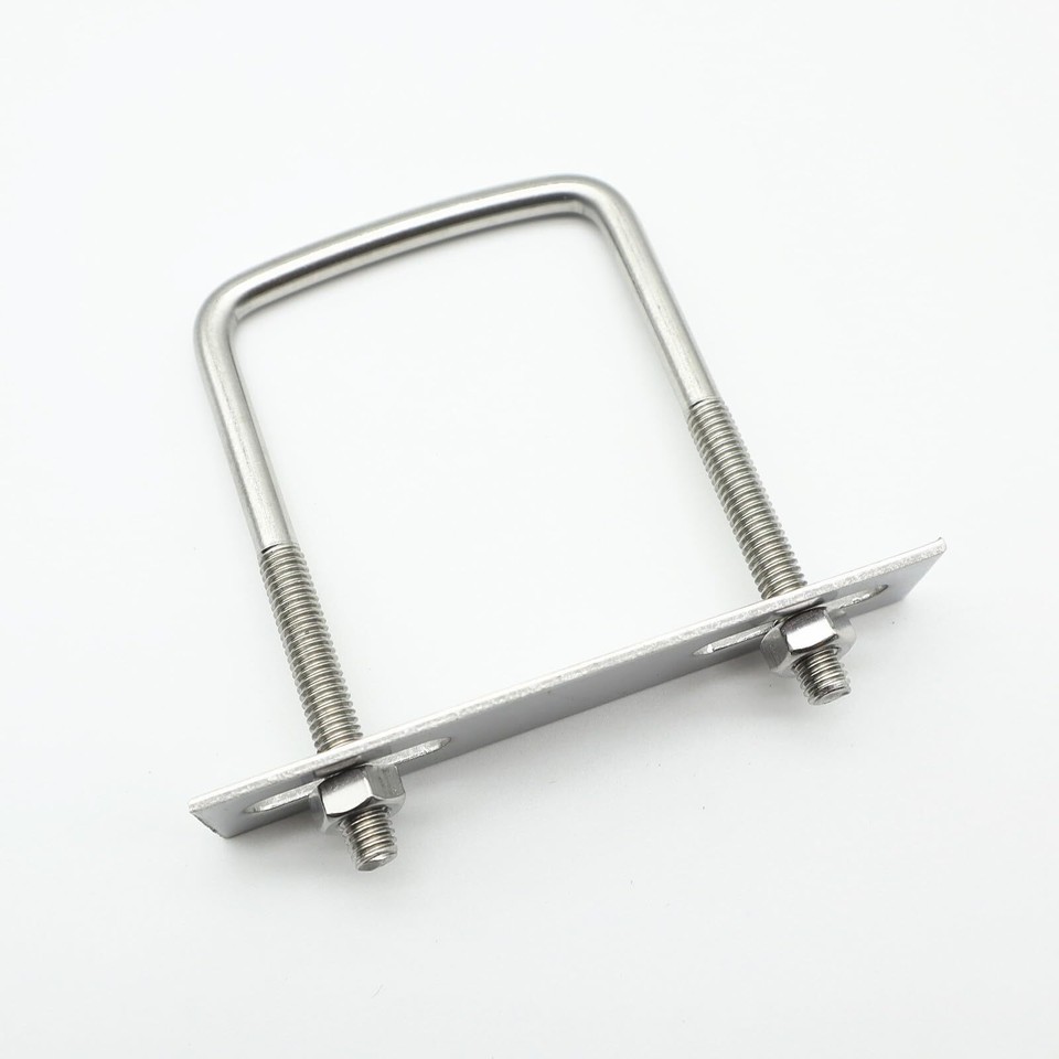 Stainless Steel Square U Bolt Clamp Square Tube Clamps with Nut and ...