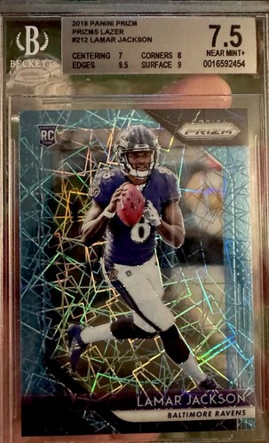 Lamar Jackson, 2018 laser prism rookie card Panini | eBay