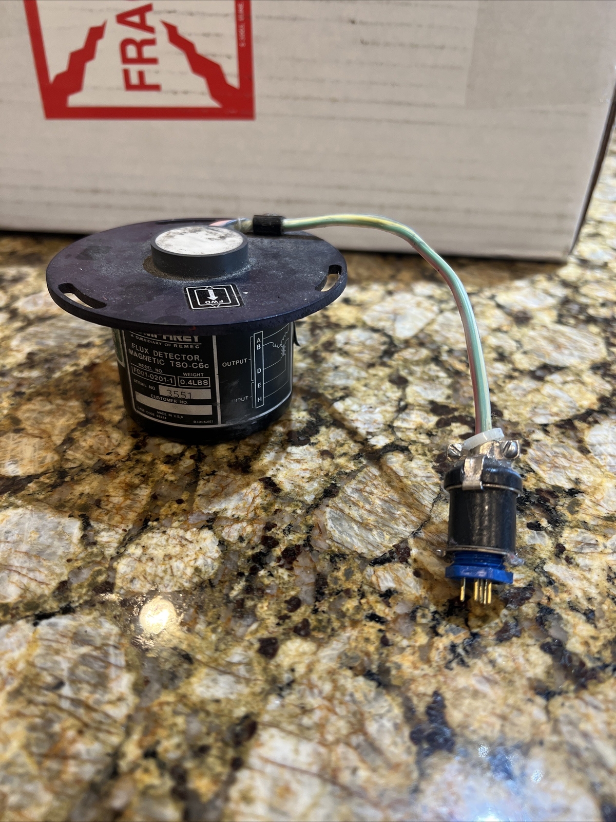 Cessna 421C Humphrey Magnetic Flux Detector P/N FD01-0201-1 (0823-660 ...