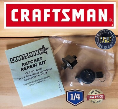 NEW MADE IN USA Craftsman Repair Kit 43425 for 1/4” Drive 43174 NOS Old ...