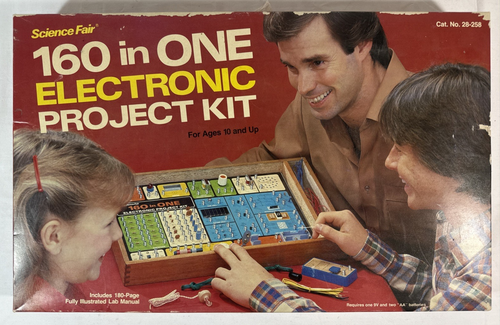 Science Fair / 160 in 1 Electronic Project Kit / Radio Shack / Vintage ...