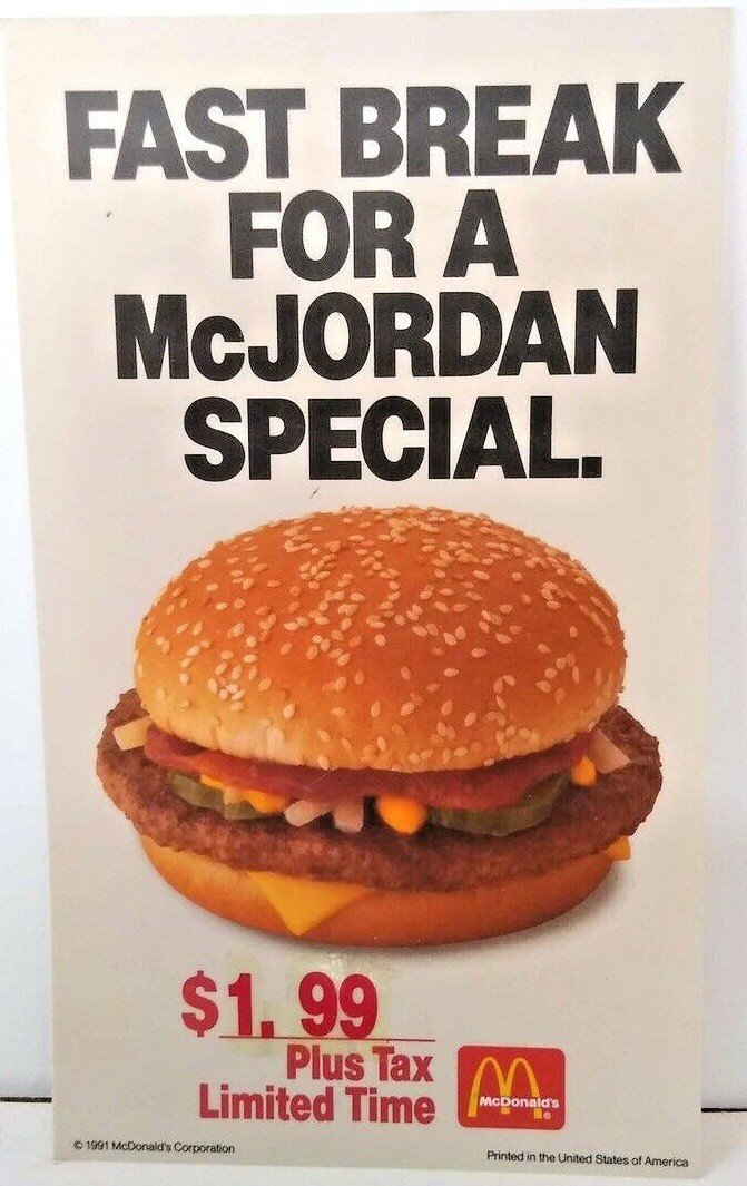ONE OF A KIND, MICHAEL JORDAN/McDonald's MCJORDAN BBQ Sauce - BRAND NEW ...