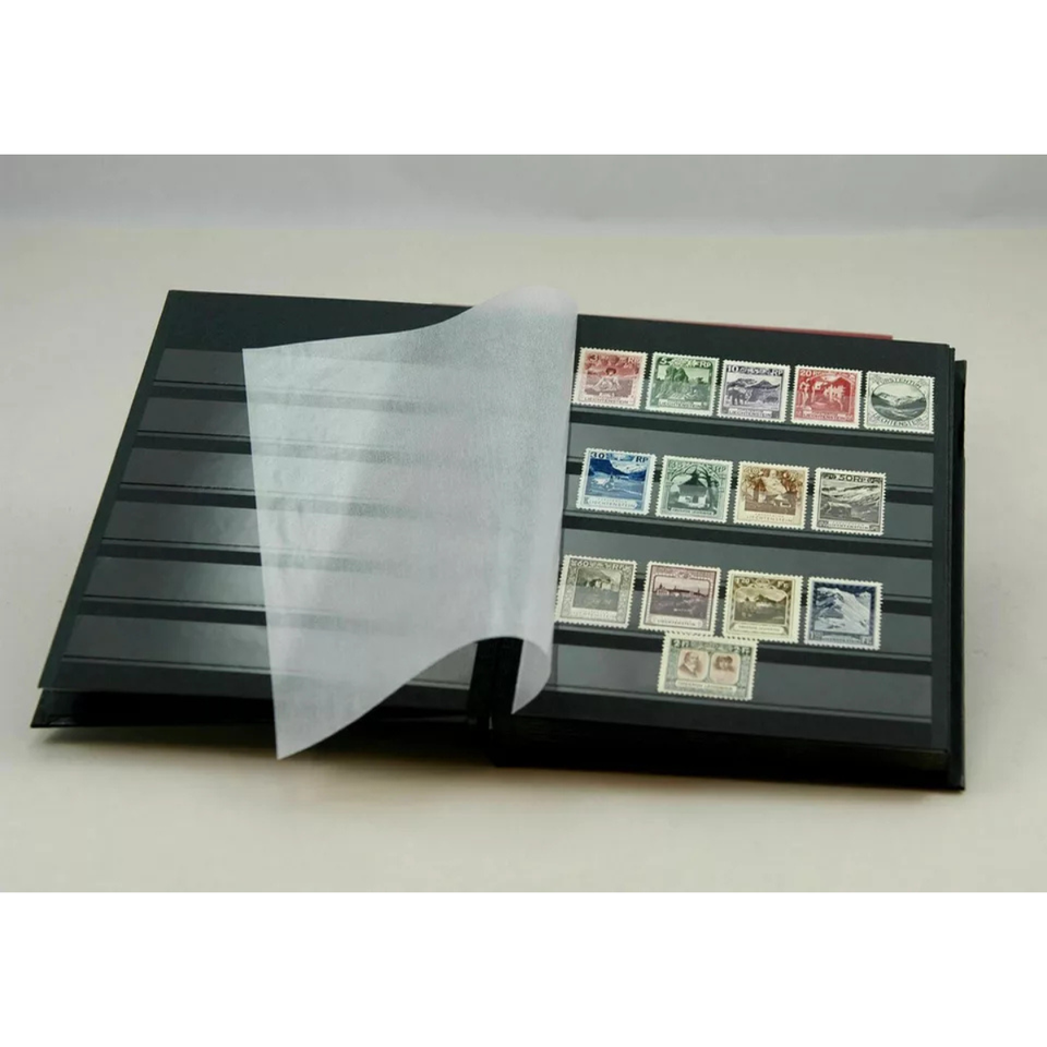 Stamp Album Stockbook by Lighthouse 32-Black Page Stamp Stock book LS2 ...