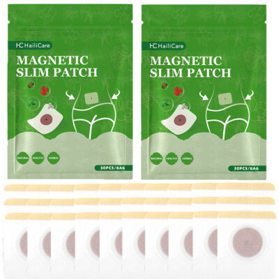 60Pc Magnetic Slim Patch Weight Loss Slimming Diets Pads Detox Burn Fat ...