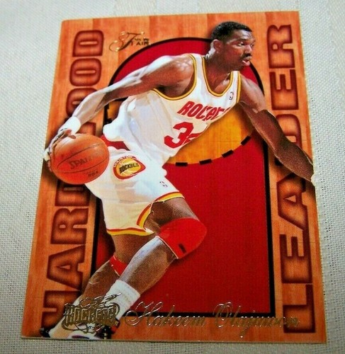 1995-96 Fleer Flair Hardwood Leaders Rockets Basketball Card #10 Hakeem ...