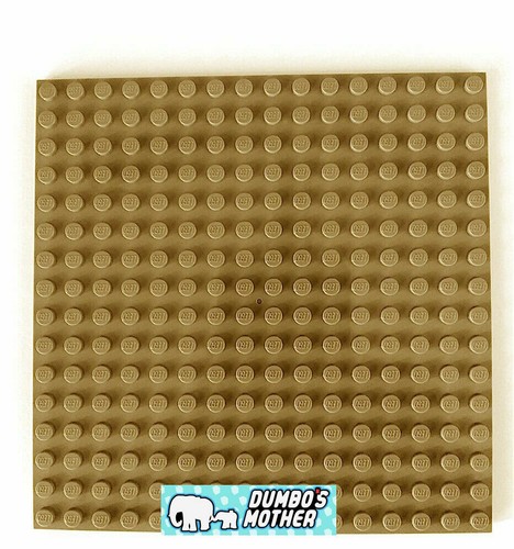 Lego Baseplate 16x16 stud (5"x5") Dark Tan Thick Plate 91405 Desert ...
