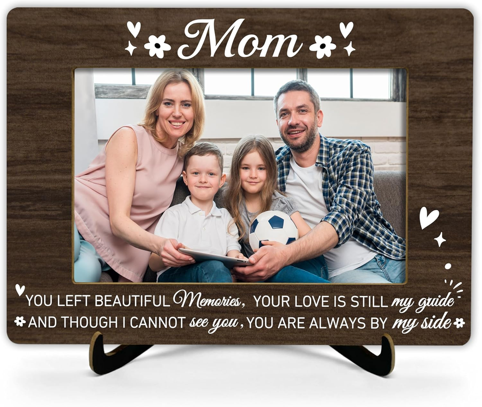 Memorial Gifts Picture Frame, Sympathy Photo Frames with Stand, Funeral ...