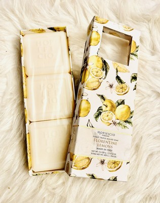 Hopificio Firenze Triple Milled Florentine Lemon Soap 3x5.2 oz Made In ...