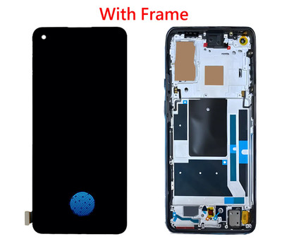 LCD Display Touch Screen Digitizer Assembly Frame For OnePlus 9R LE2101 ...