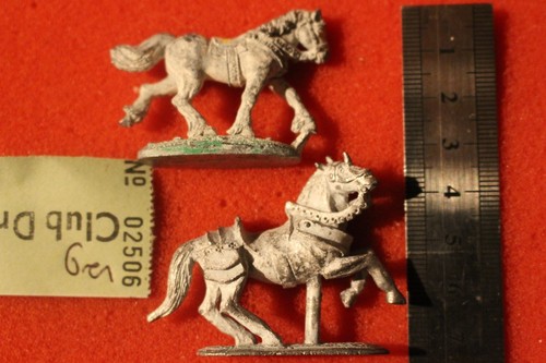 Grenadier Fantasy Horses Horses 1980s Figures War Games Steed Metal ...