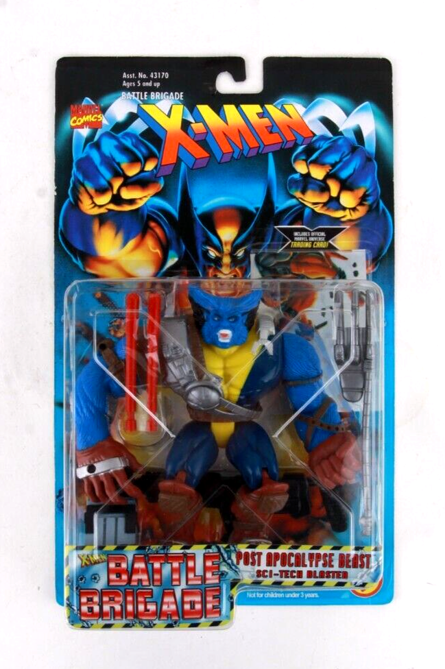 NEW 1996 Marvel X-Men Battle Brigade Post Apocalypse Beast Action ...