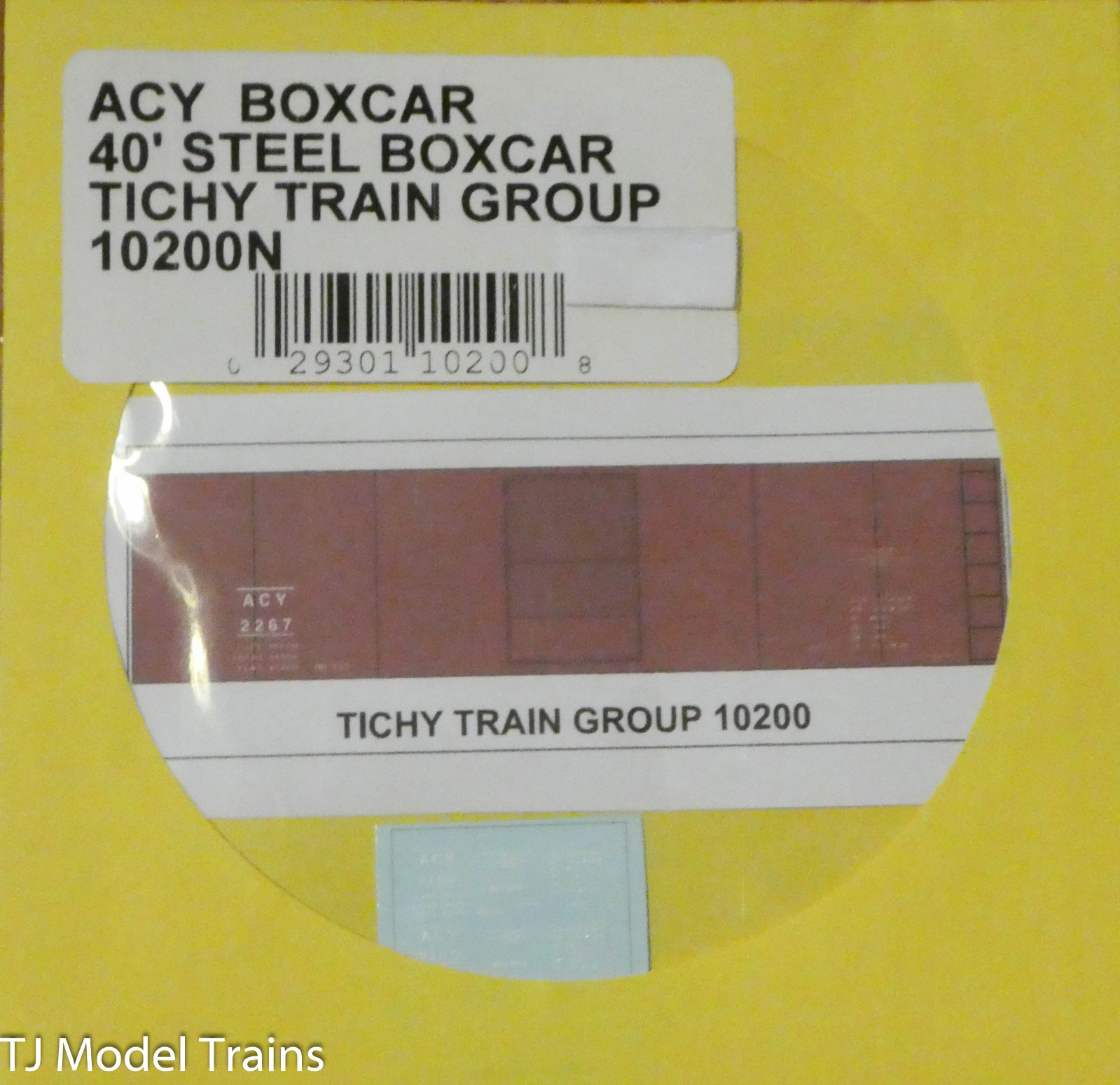 Tichy Train Group N #10200N ACY Boxcar-- 40' Steel Boxcar (Decal) | eBay